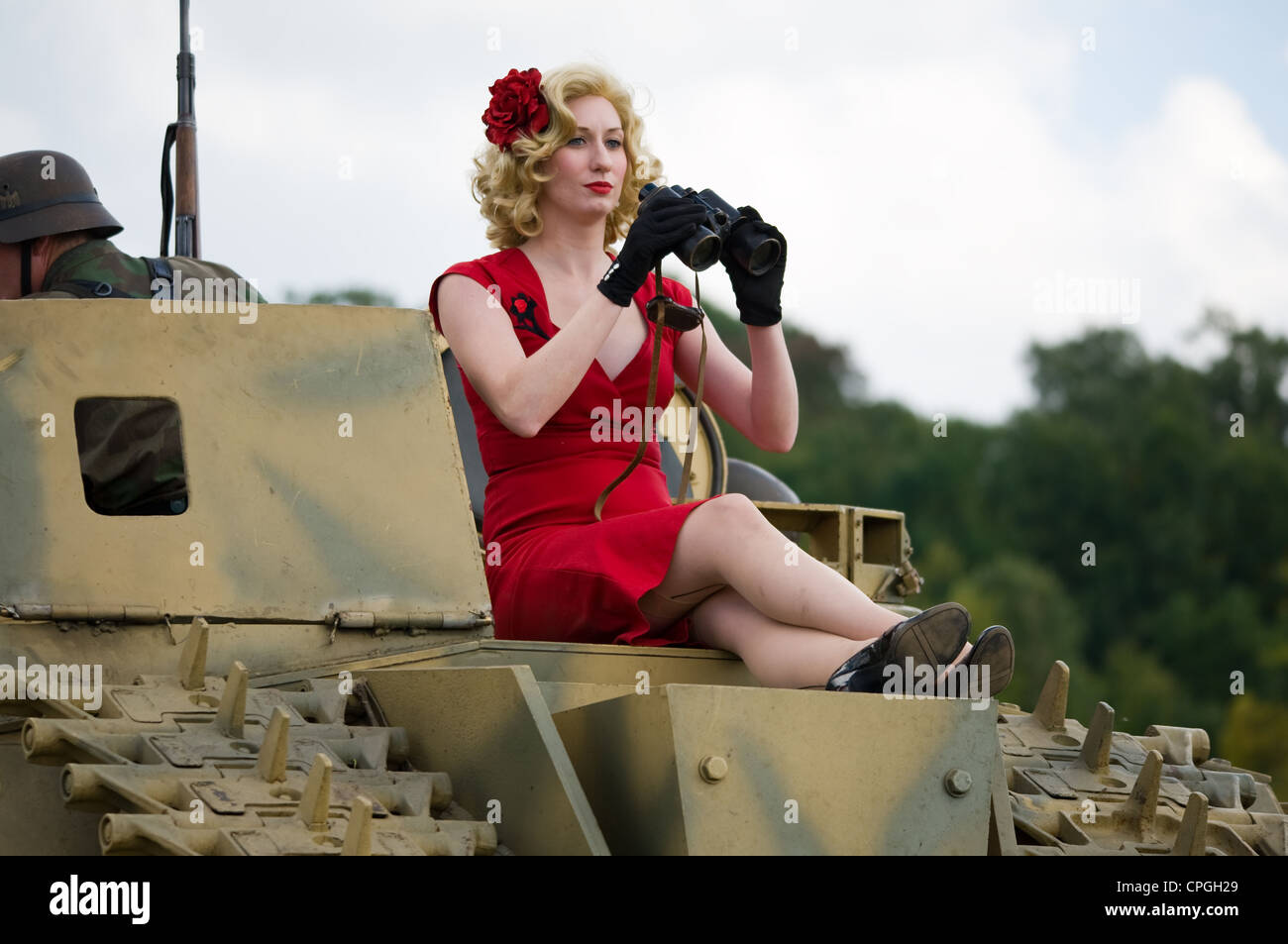 Tank ww2 woman hi-res stock photography and images - Alamy