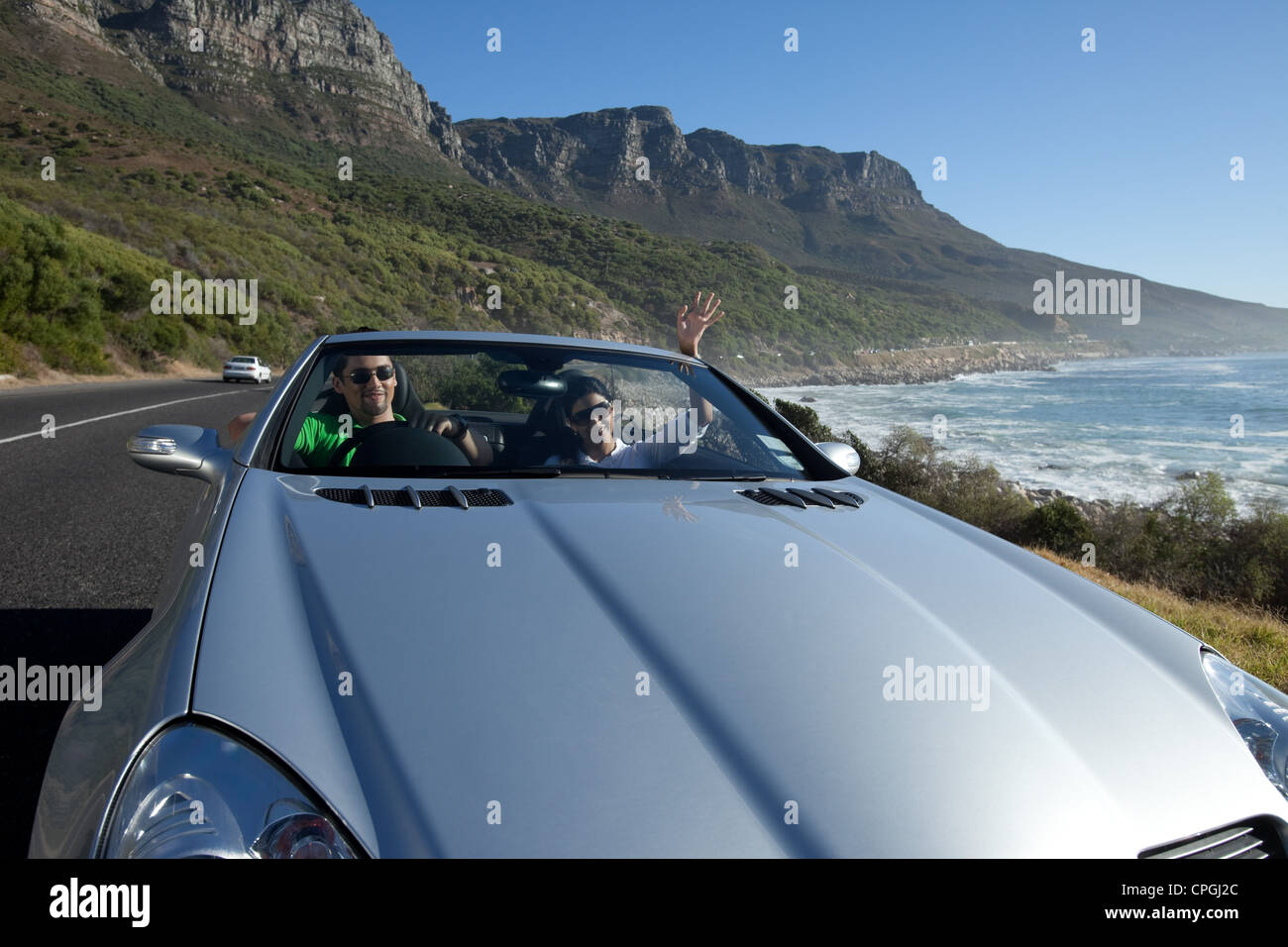 People waving car hi-res stock photography and images - Alamy
