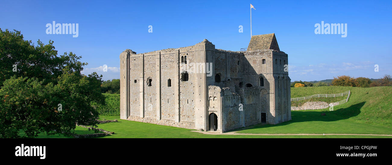 Summertime view of the ruins of Castle Rising Castle, Castle Rising ...