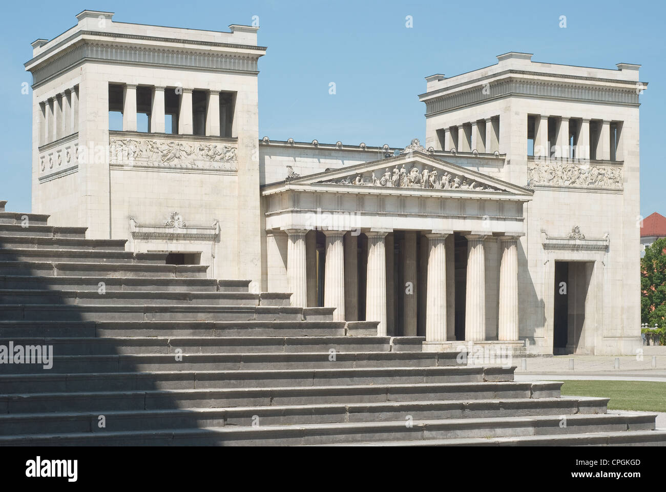 Classical Greek Architecture with Steps in the Italian style Stock ...