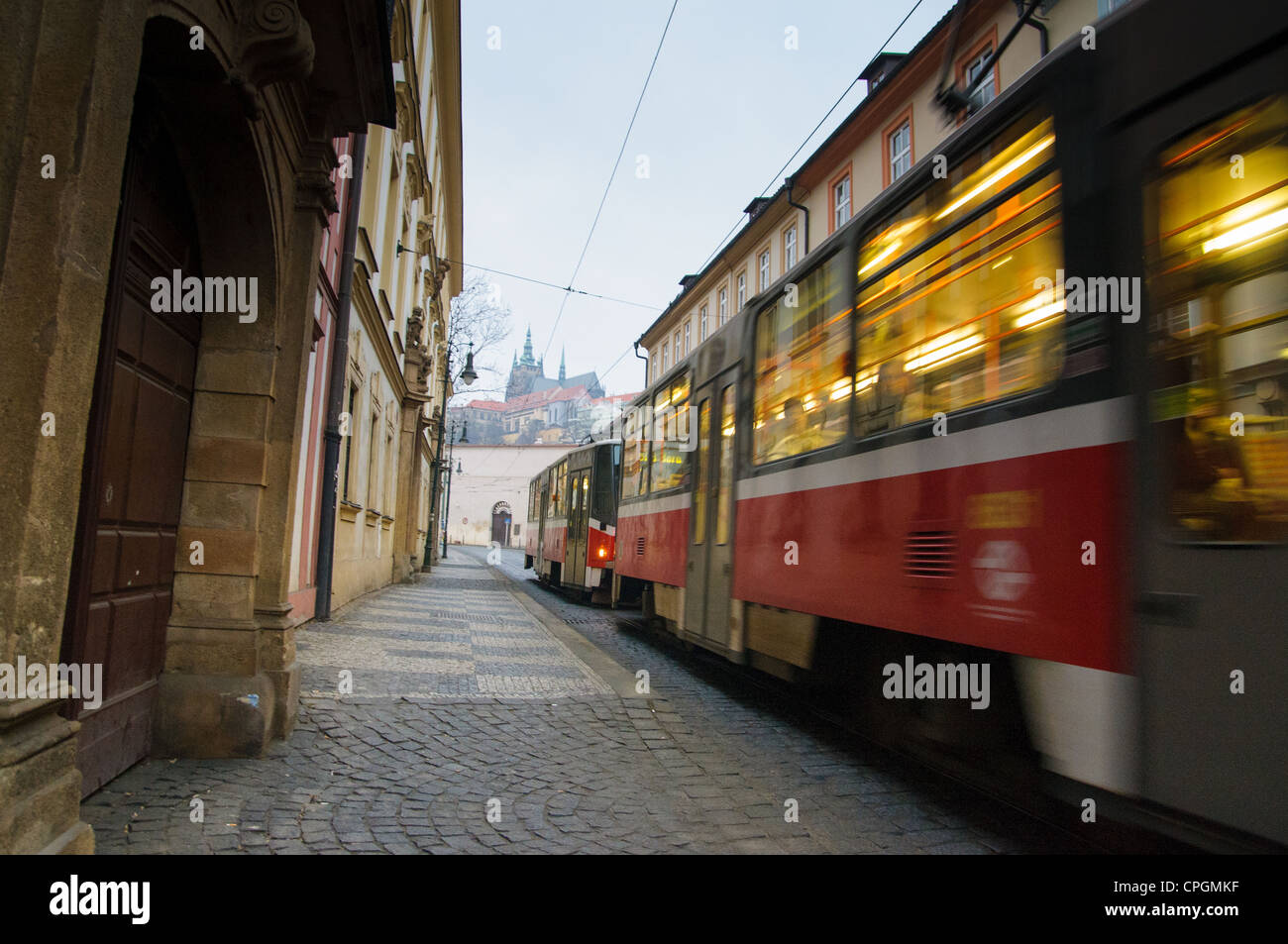 Prague tram hi-res stock photography and images - Alamy