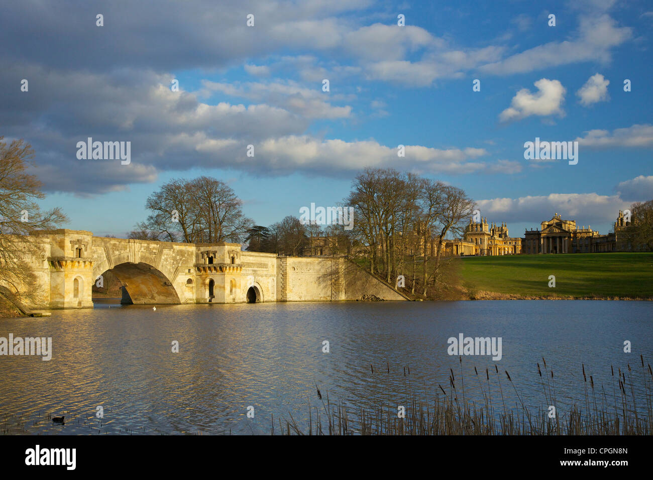 Sir John Vanbrugh’s Grand Bridge and Blenheim Palace, Woodstock ...