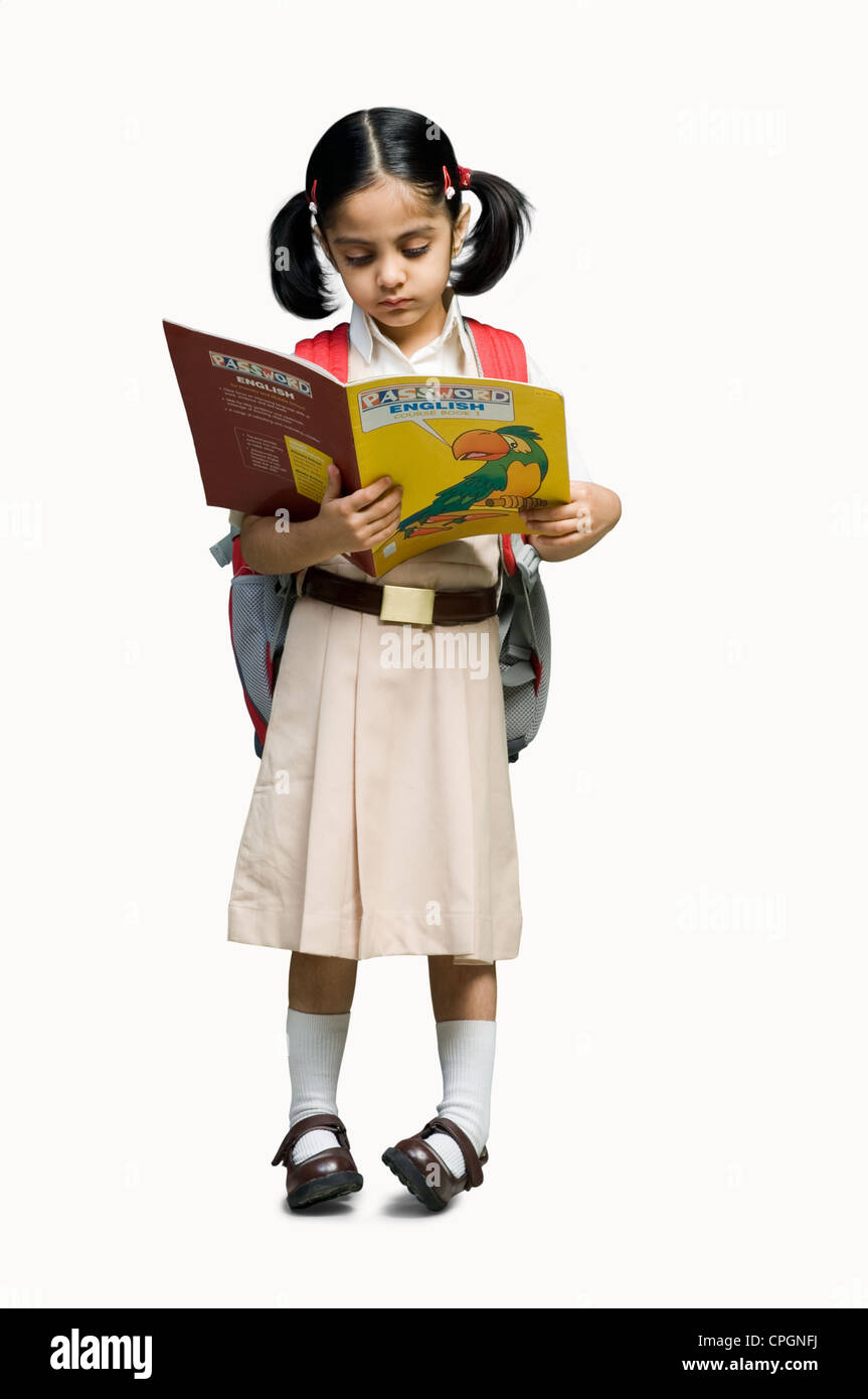 Girl reading letter Cut Out Stock Images & Pictures - Alamy