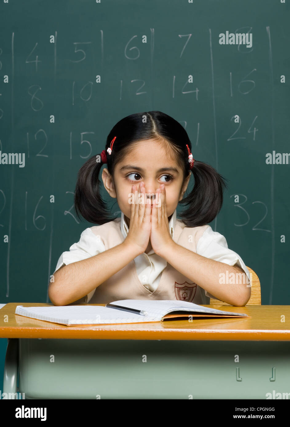 Child and contemplative and uniform hi-res stock photography and images ...