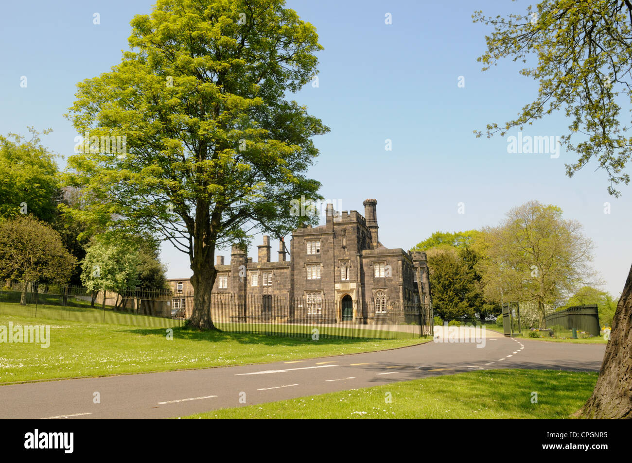 View of Dudley Council's Priory Hall, in Priory Park and 12th Century ...