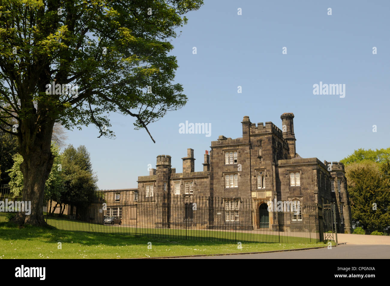 View of Dudley Council's Priory Hall, in Priory Park and 12th Century ...