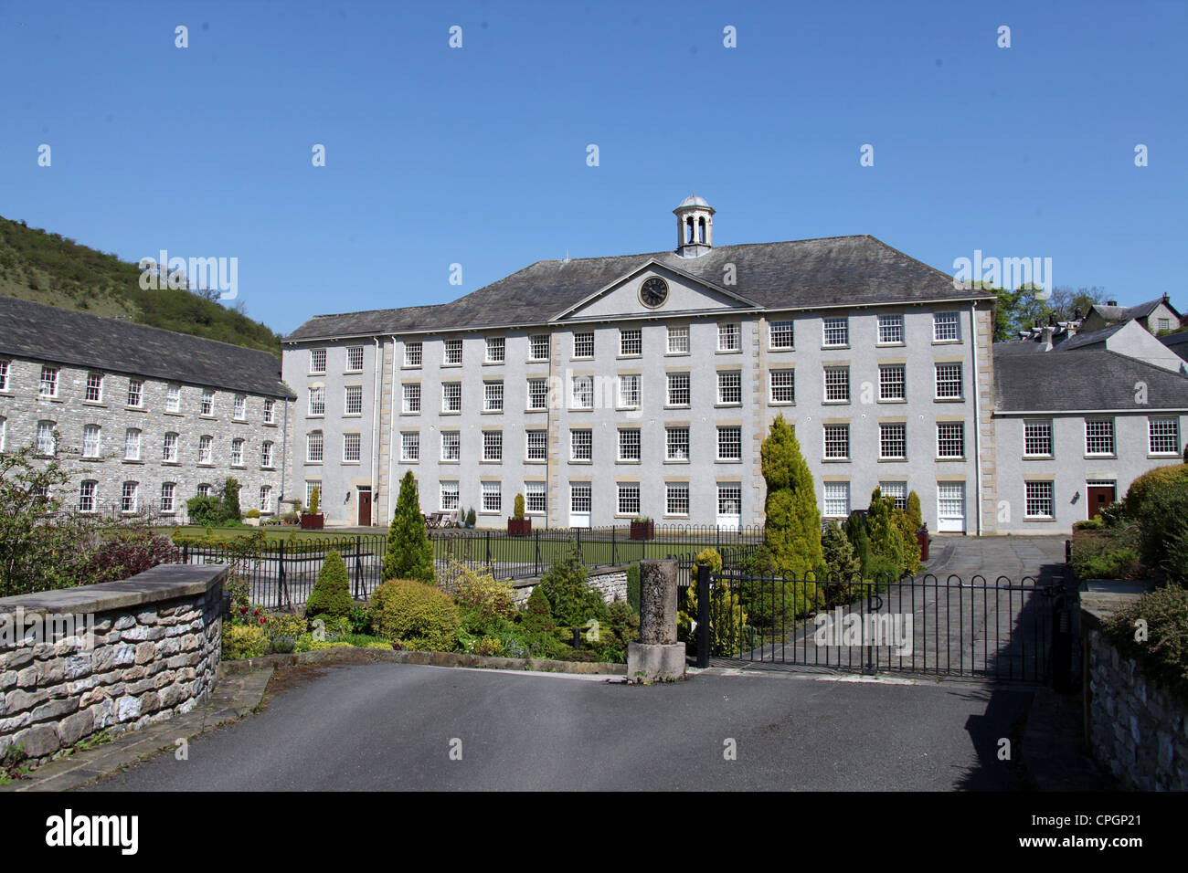 Cressbrook Mill in the Peak District National Park Stock Photo - Alamy