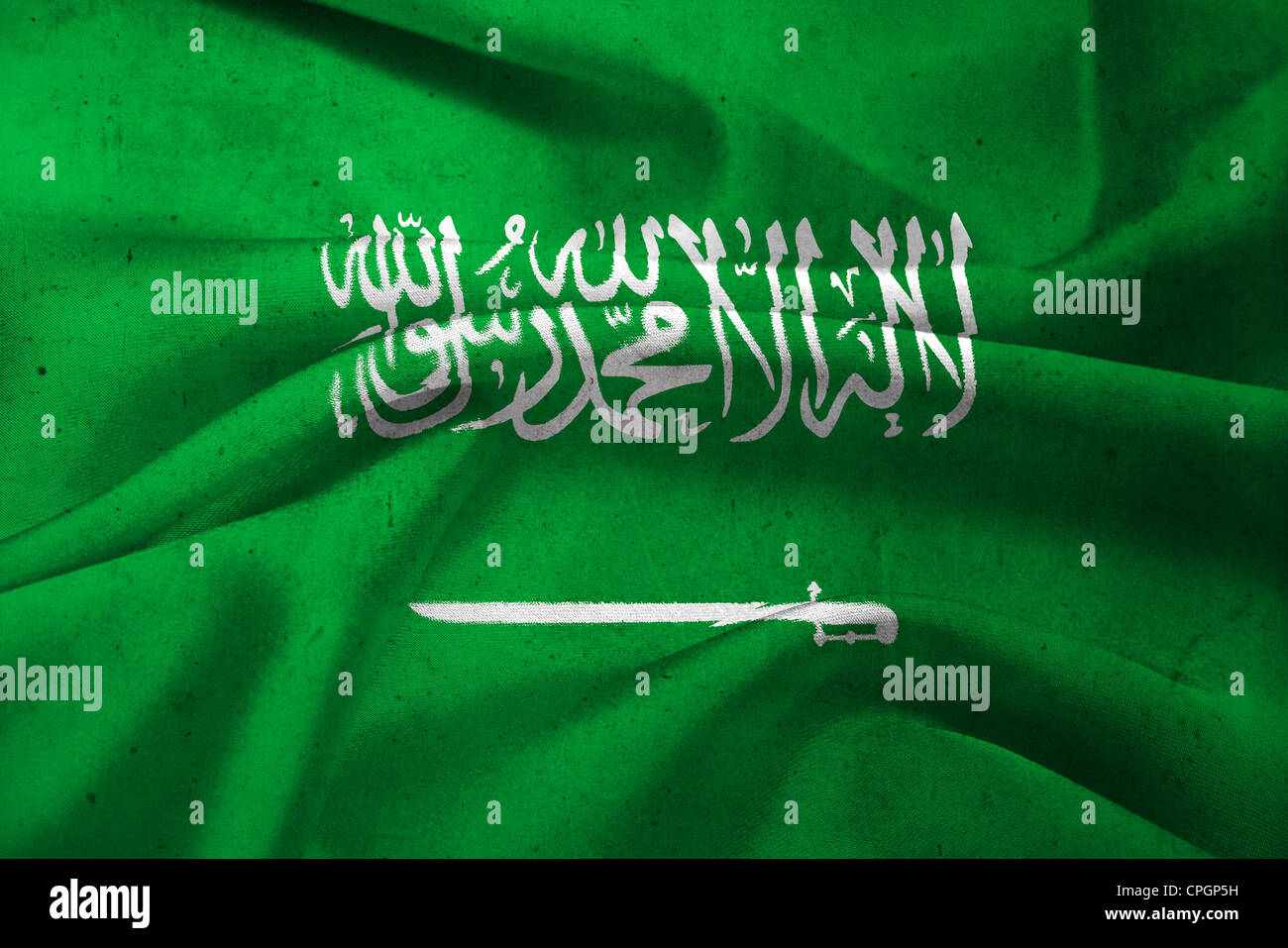 Saudi Arabia waving vintage flag Stock Photo - Alamy