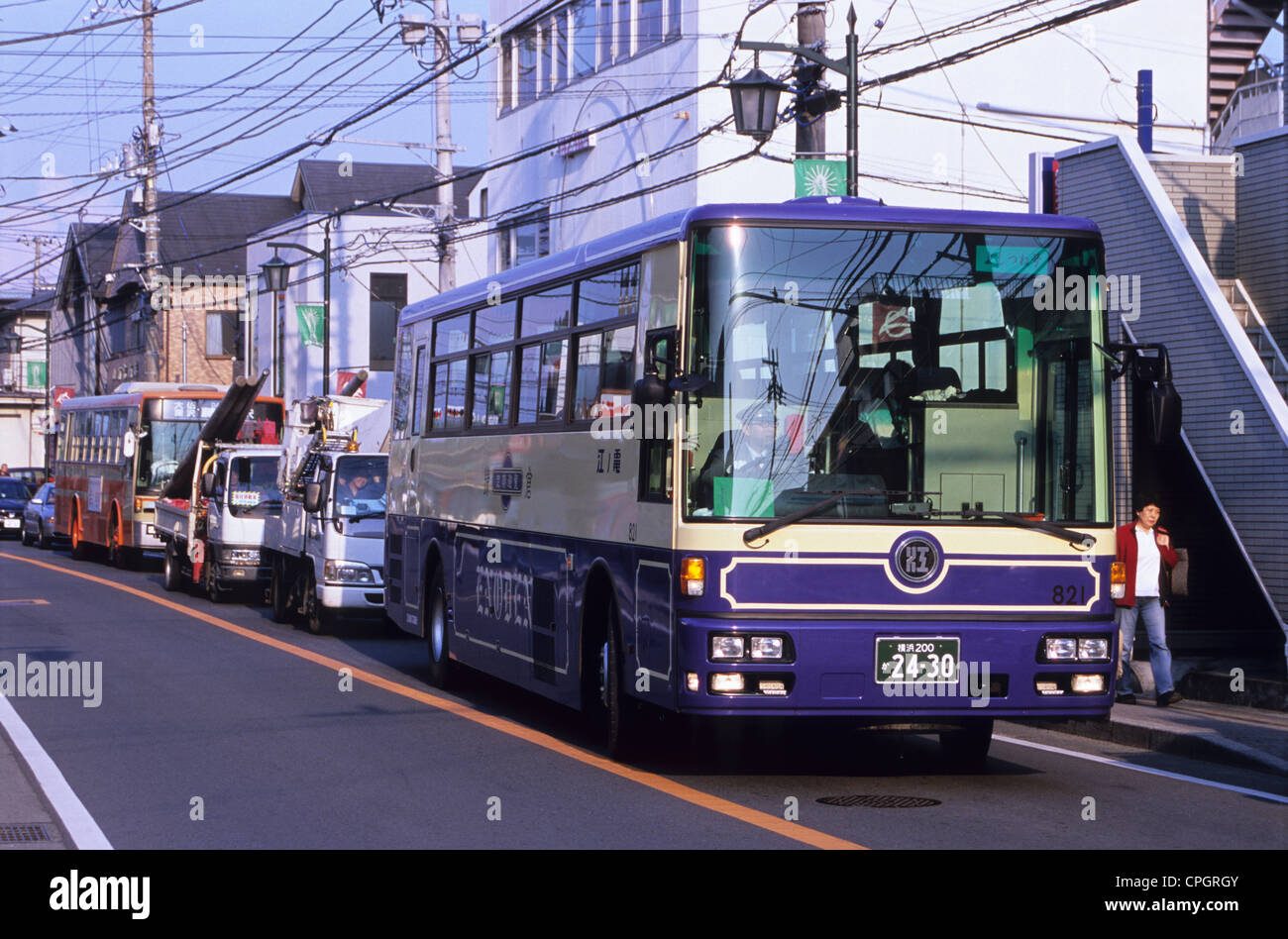 Bus, Kamakura, Japan Stock Photo - Alamy