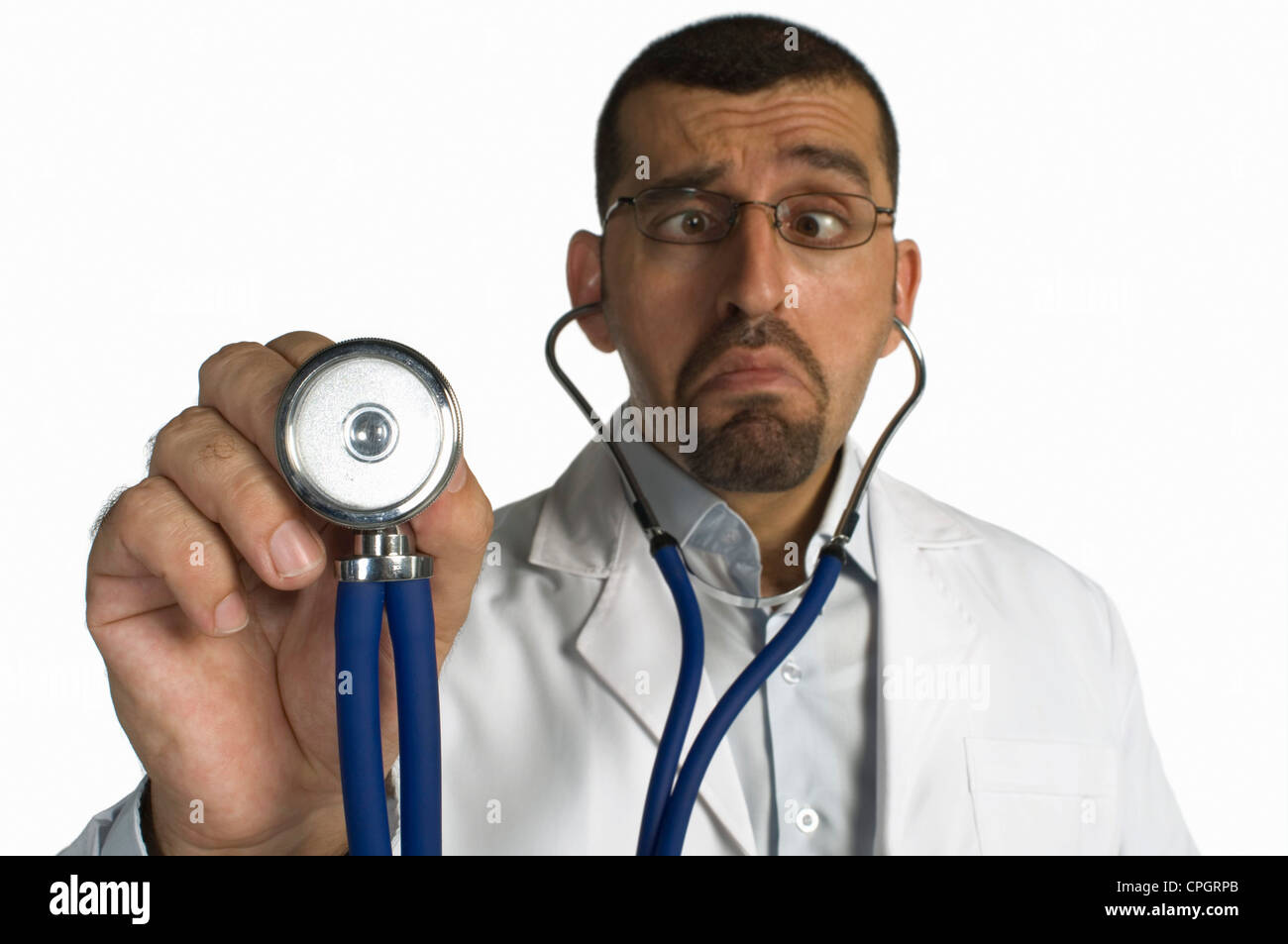 Doctor holding stethoscope, close-up Stock Photo - Alamy