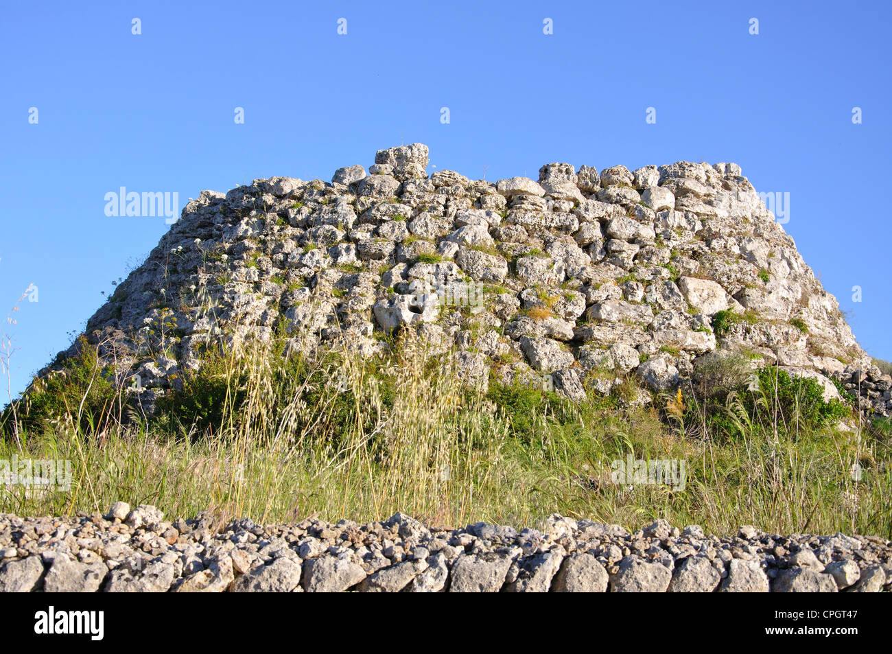 Talaiot at Talaiots de Cornia Bronze Age archaeological site, Menorca ...
