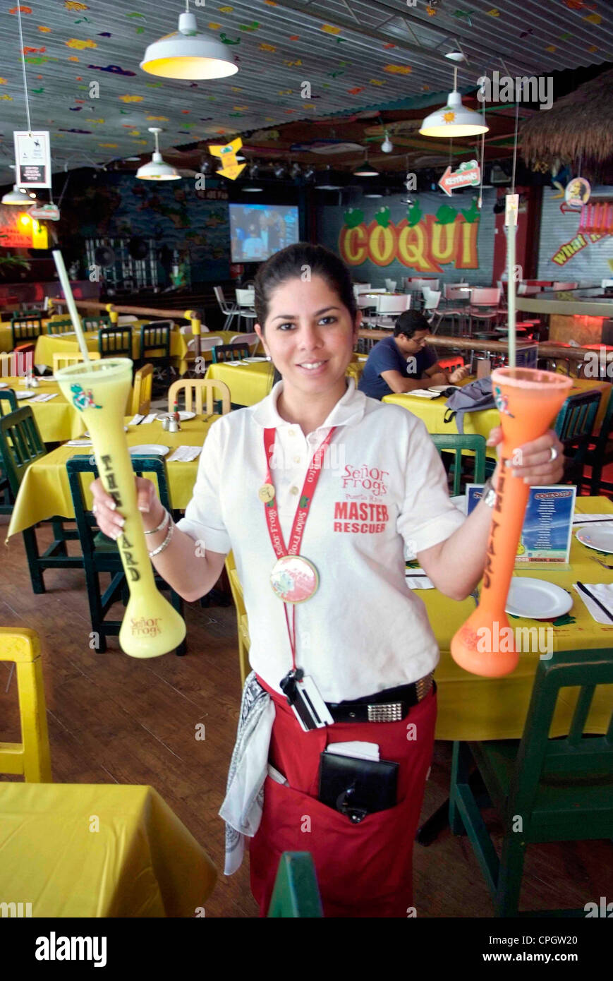 PUERTO RICO San Juan Senor Frog bar and restaurant Stock Photo - Alamy