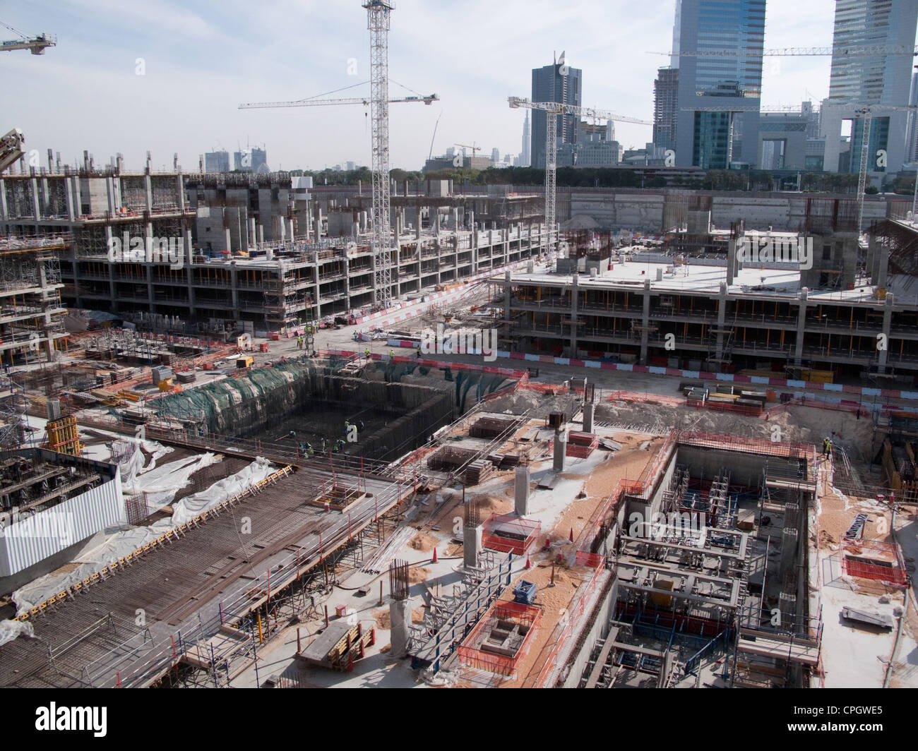 Construction site in Dubai, UAE Stock Photo - Alamy