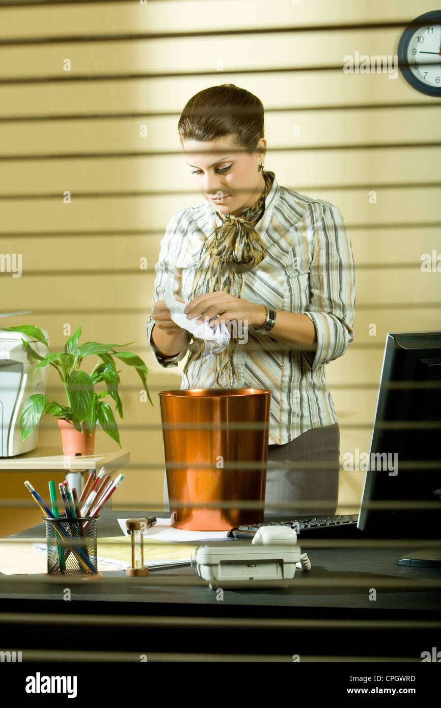 Woman searching trash hi-res stock photography and images - Alamy