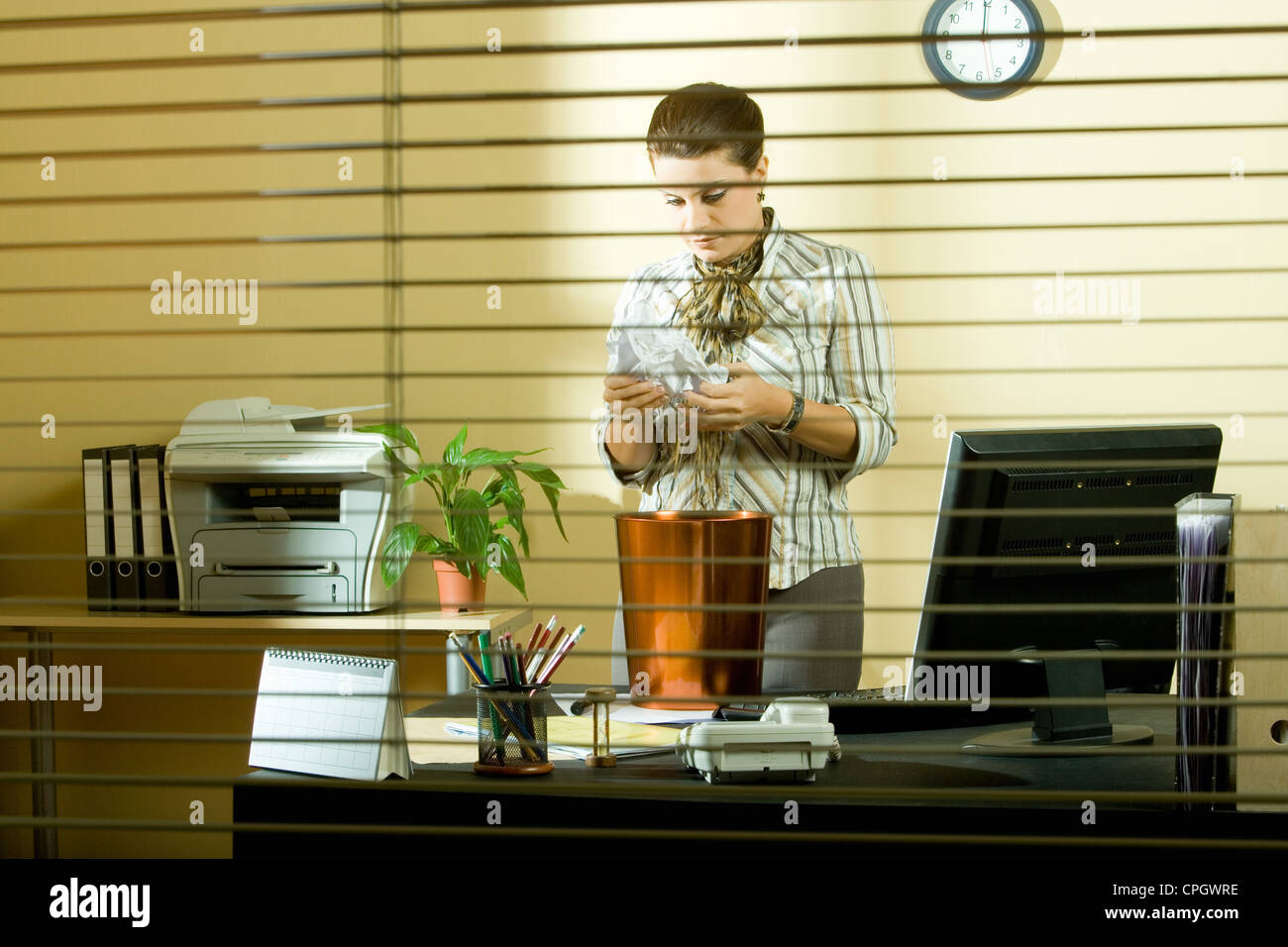 Woman searching trash hi-res stock photography and images - Alamy