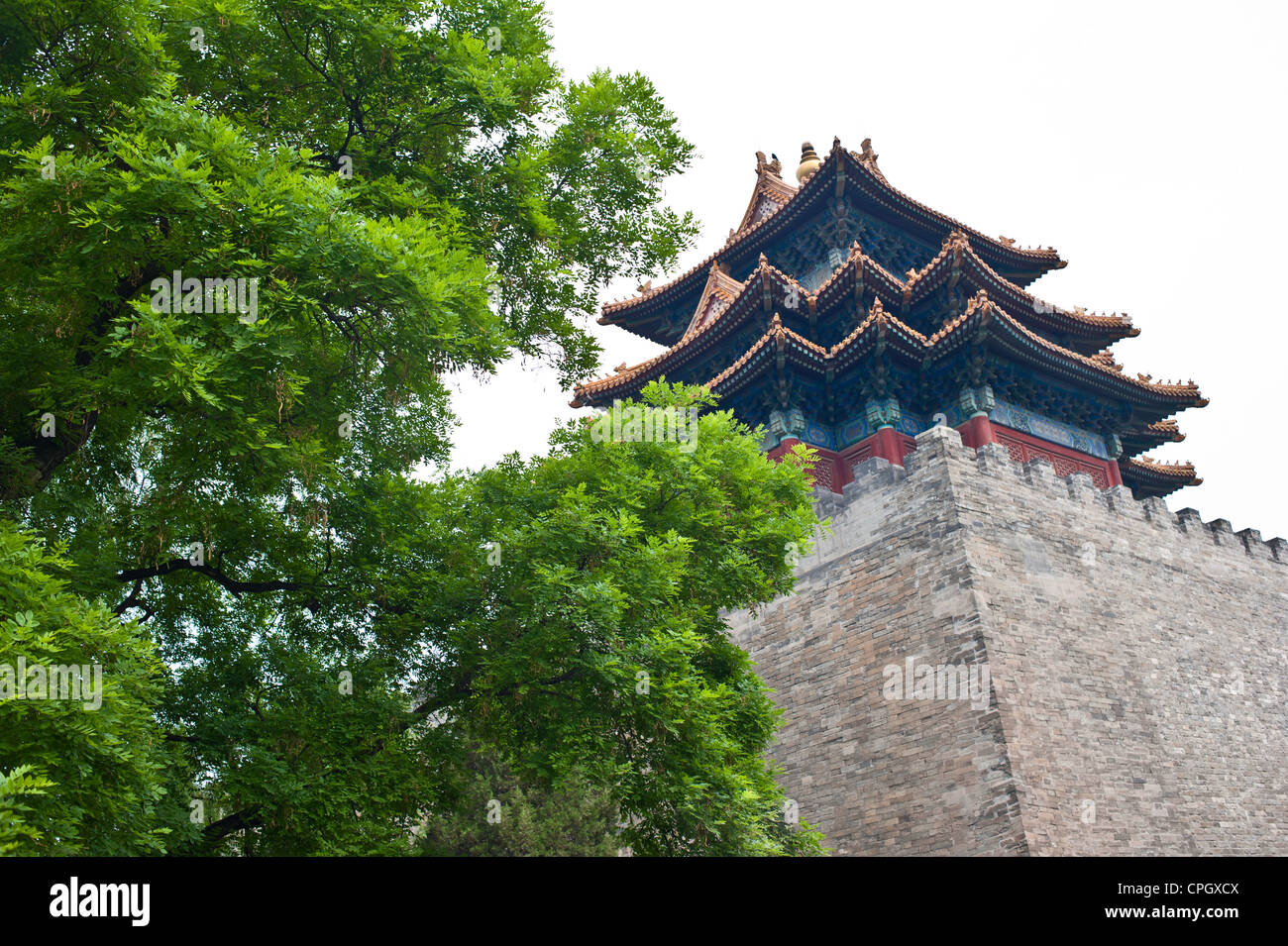 Watchtower and the tree Stock Photo - Alamy