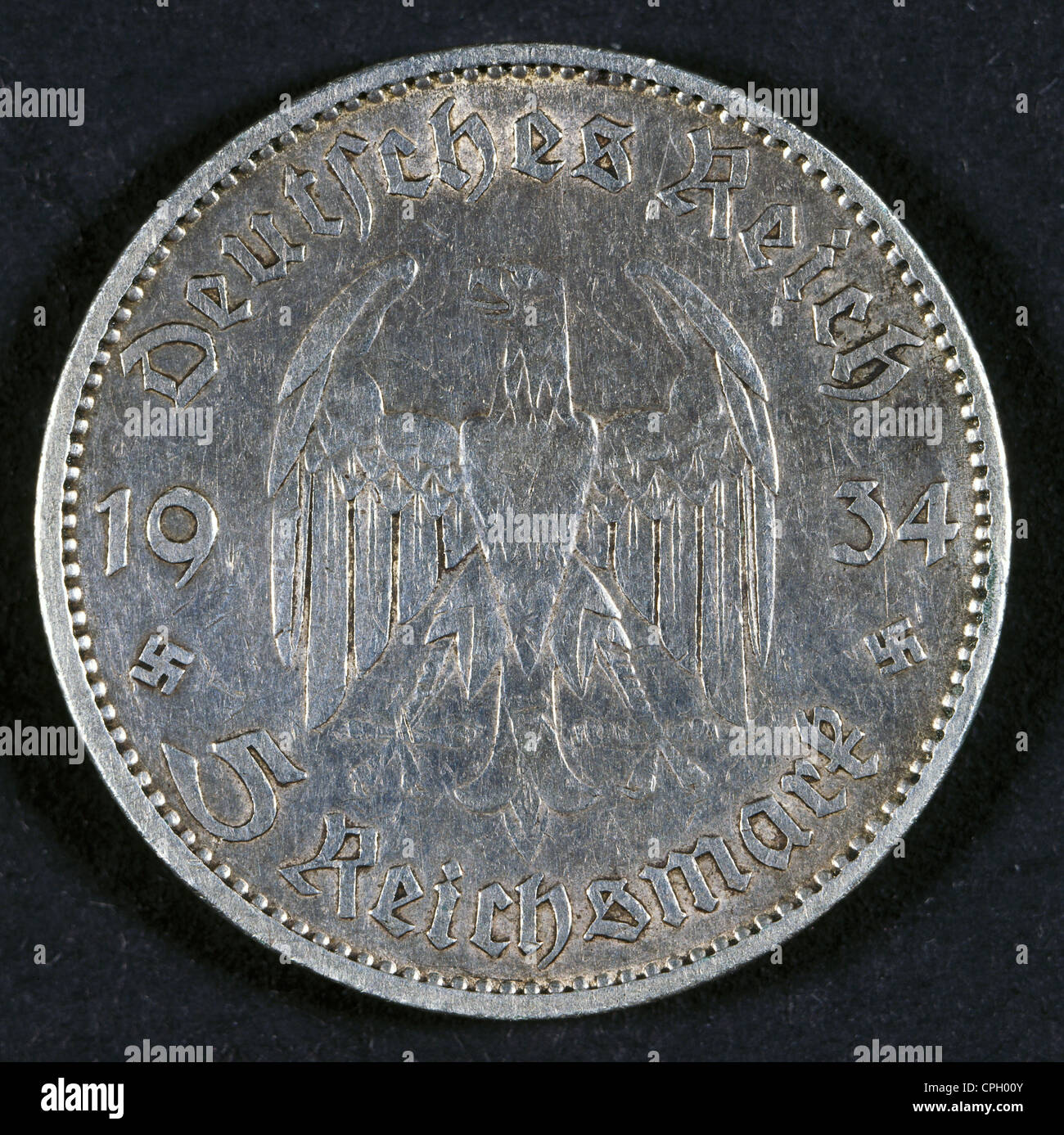 money / finance, coins, Germany, 5 Reichmark, obverse, 1934, Additional ...