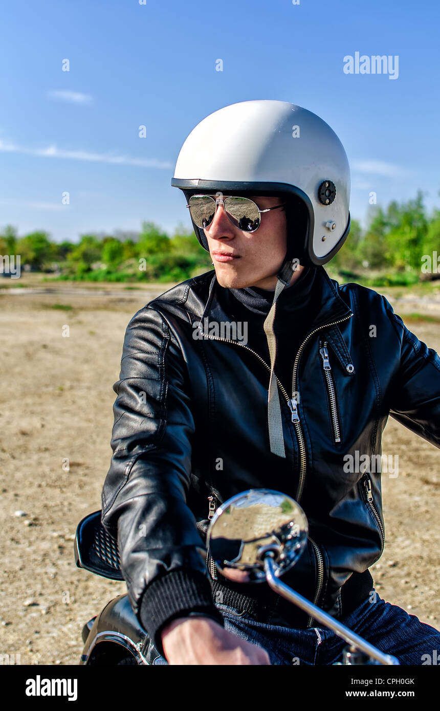 Police motorcycle helmet hi-res stock photography and images - Alamy