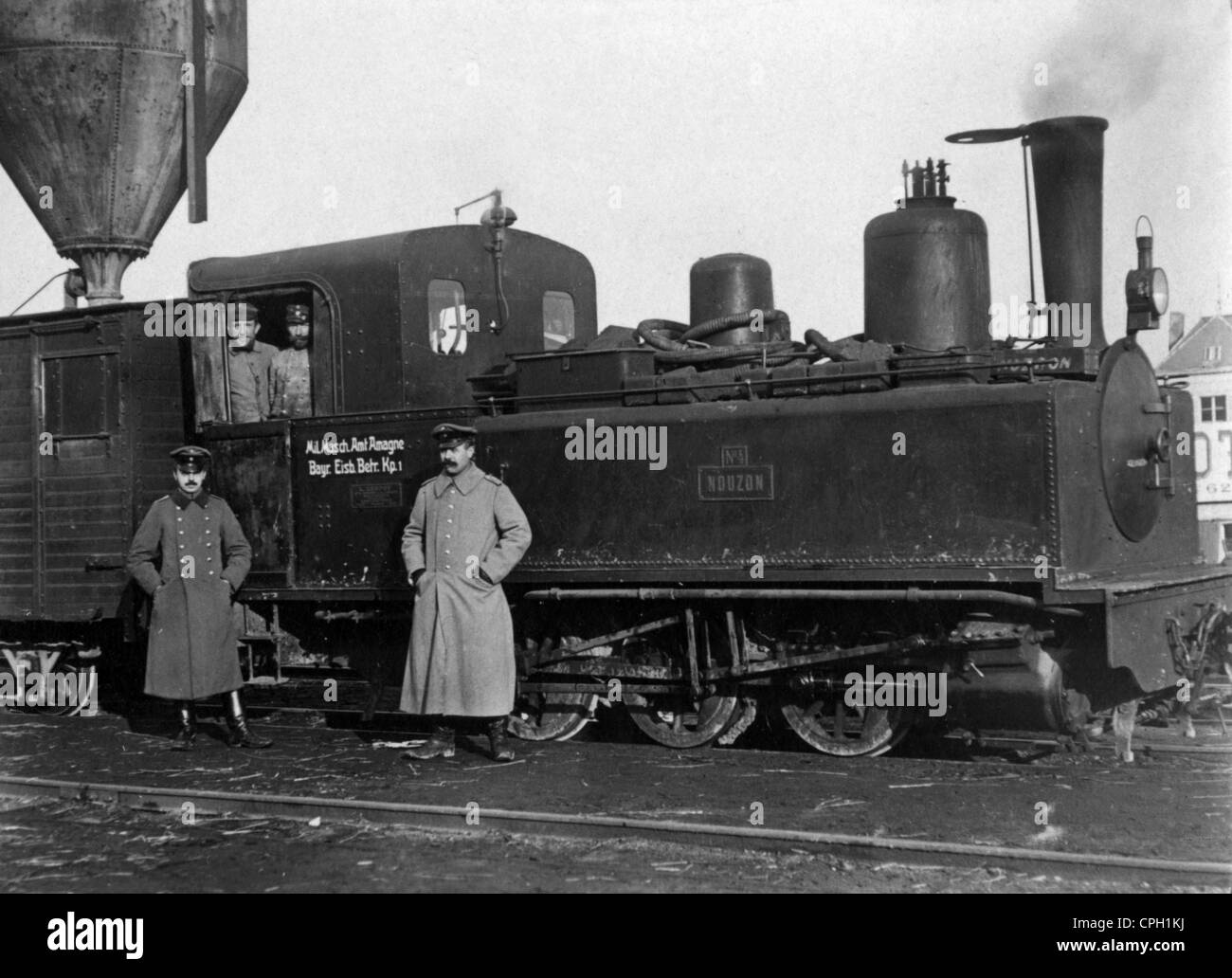 events, First World War / WWI, back area, Western Front, German railway ...