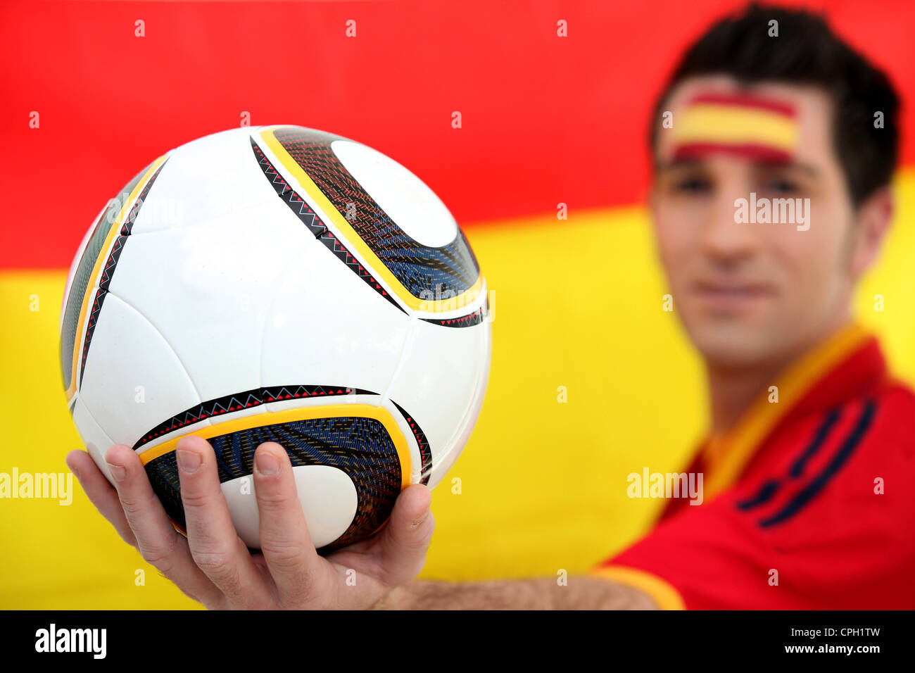Soccer ball spanish flag isolated hi-res stock photography and images ...