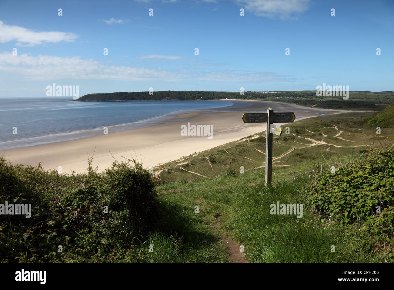 Oxwich beach, gower, south wales hi-res stock photography and images ...