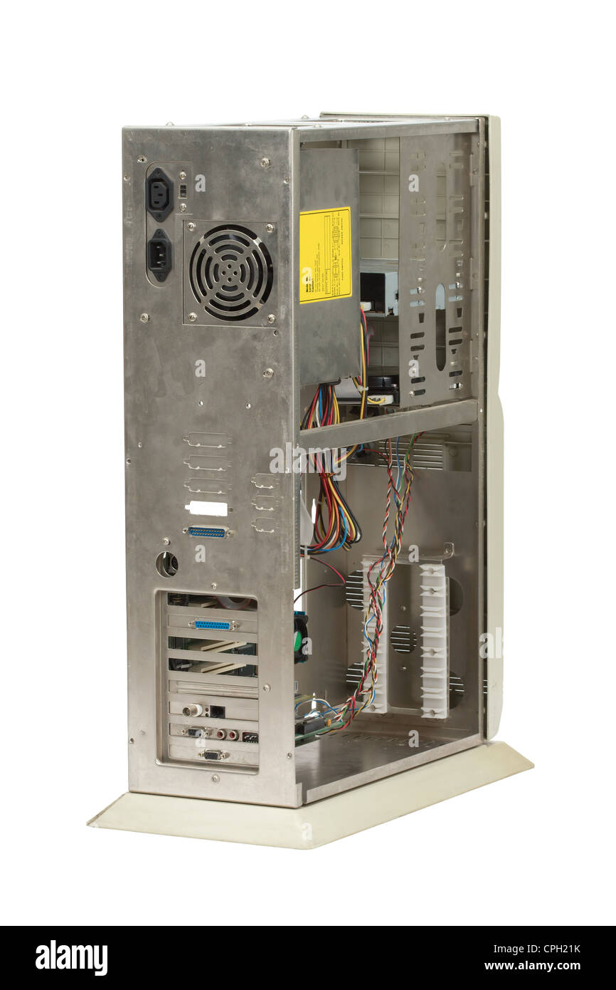 Computer case, isolated on white background Stock Photo - Alamy