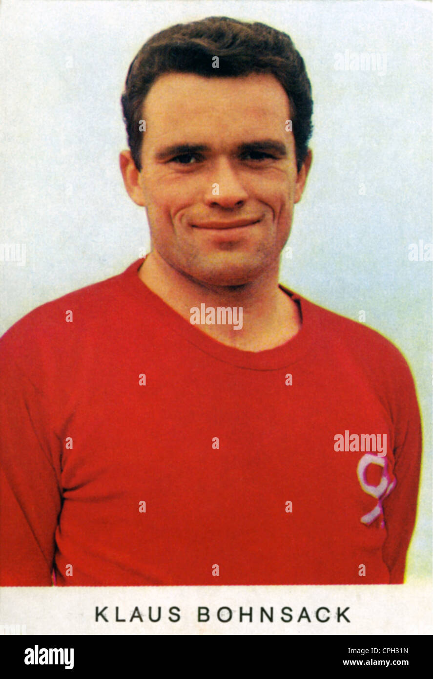 Bohnsack, Klaus, * 21.7.1940, German footballer, player for Hanover 96 ...