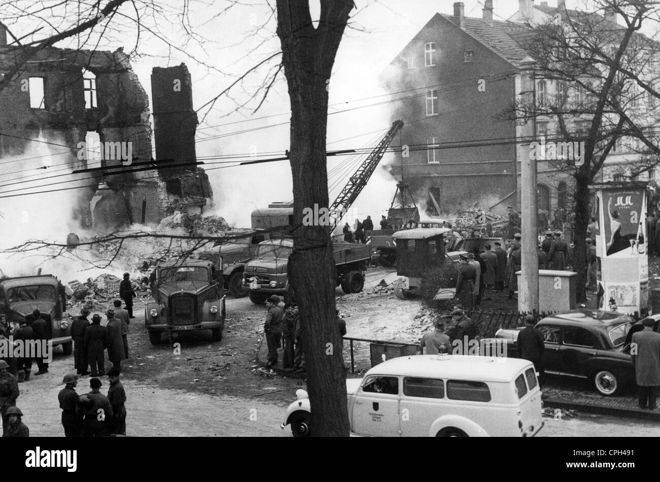 disasters, explosions, gas explosion in Dortmund, Germany, December ...