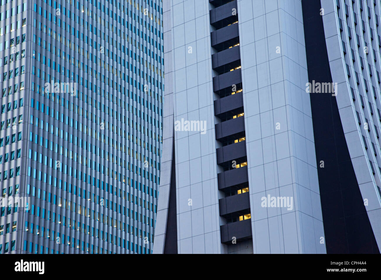 Asia, Japan, Tokyo, Shinjuku, Skyscraper, Hi-rise, Office Building ...