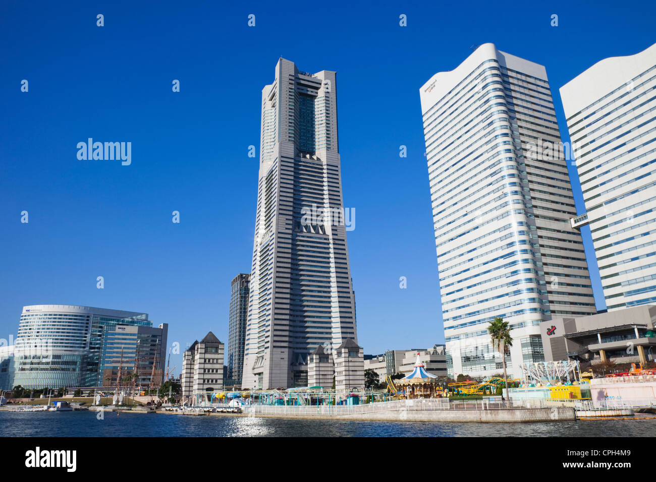 Asia, Japan, Tokyo, Yokohama, Minatomirai, Waterfront, Landmark Tower ...