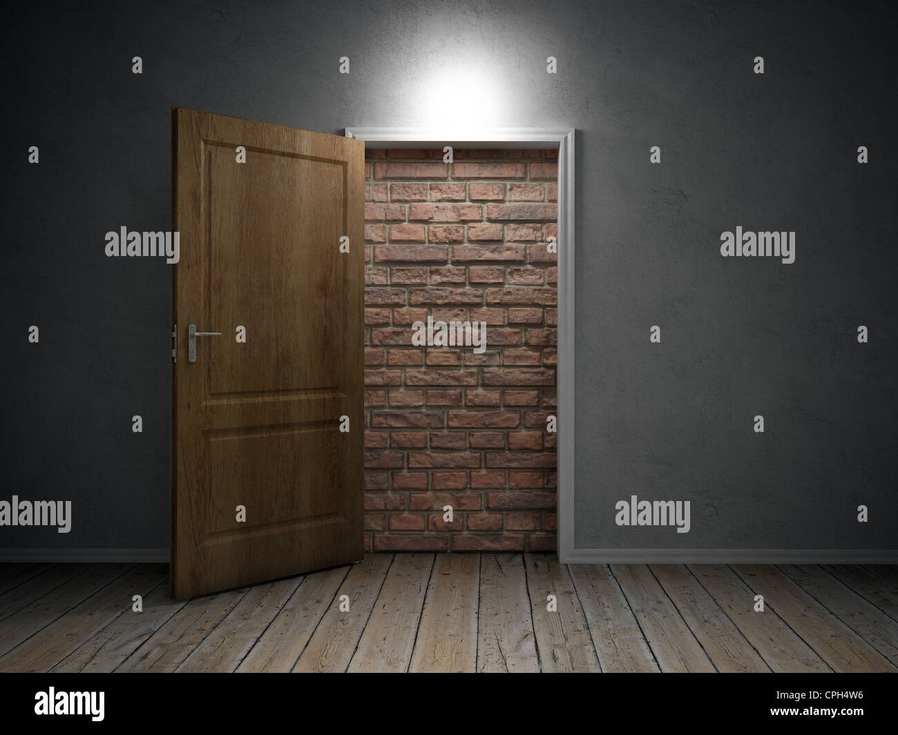 Brick wall empty dead end hi-res stock photography and images - Alamy