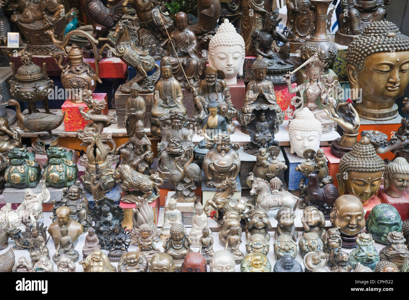 Asia, China, Hong Kong, Hollywood Road, Cat Street, Antique Shop ...