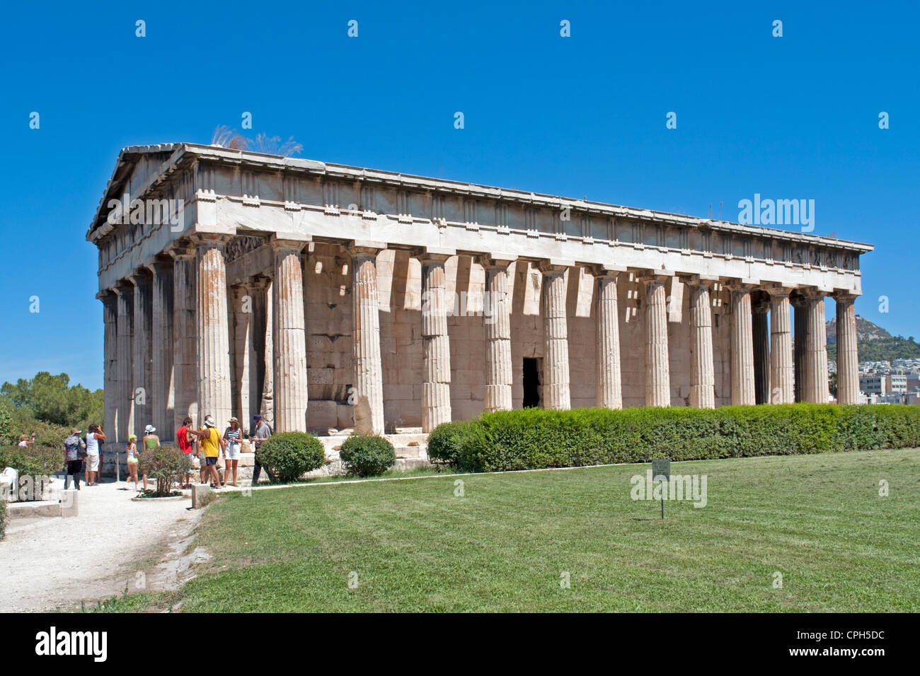 Europe, Greece, Athens, temple, Hephaistos, Theseion, 430 bc, trees ...