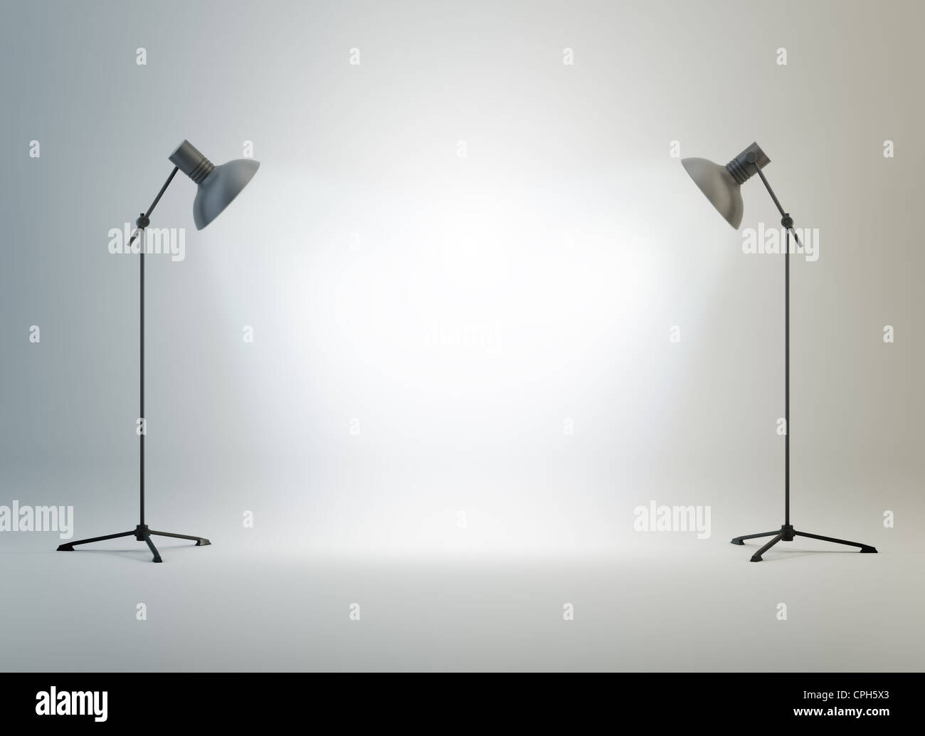 A photography studio with a light set-up and backdrop Stock Photo - Alamy