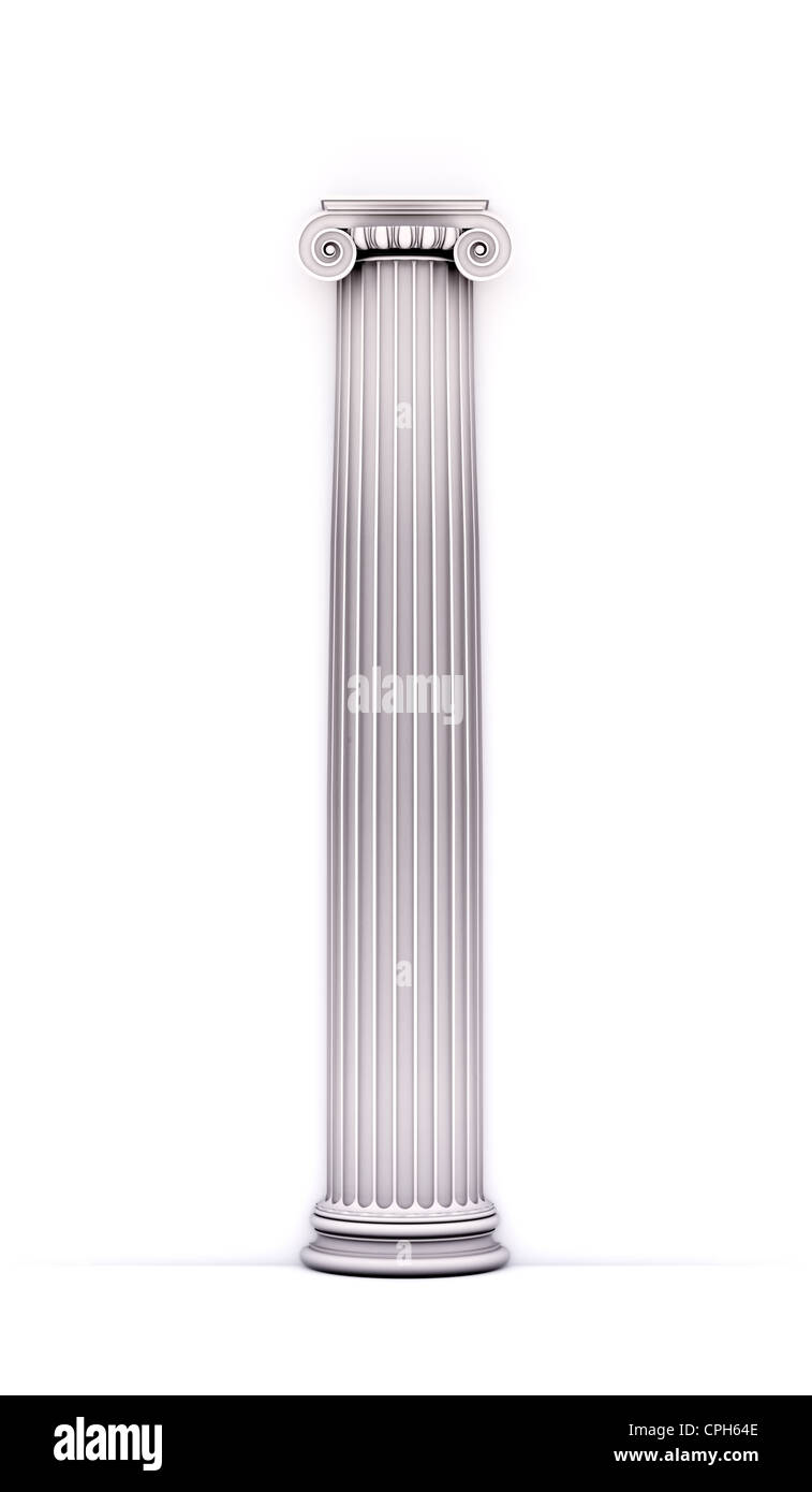 Antique doric style column - architectural detail Stock Photo - Alamy