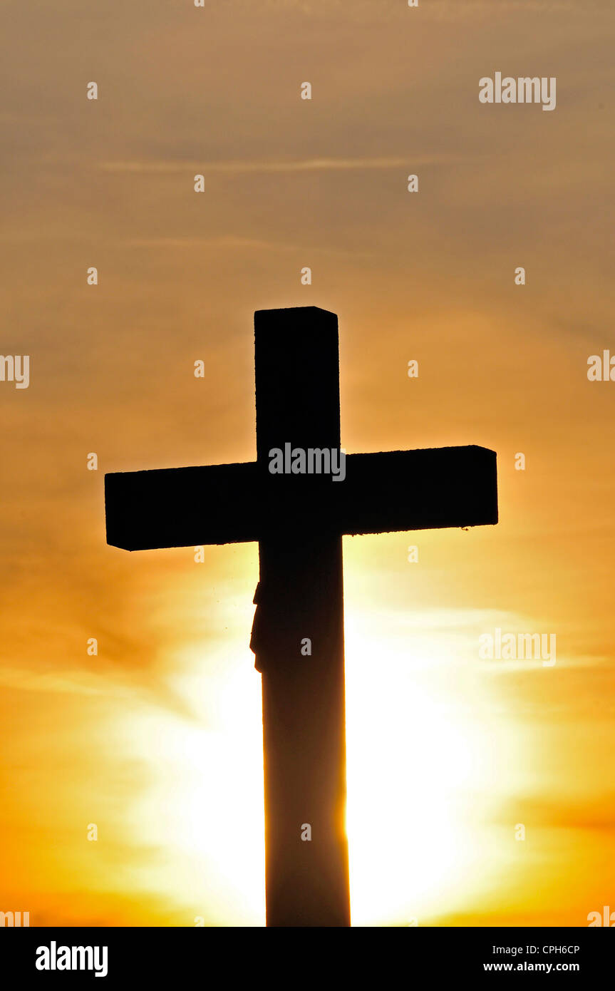 Alp, Baden, figure, Christ, Germany, Europe, field cross, Swabian ...