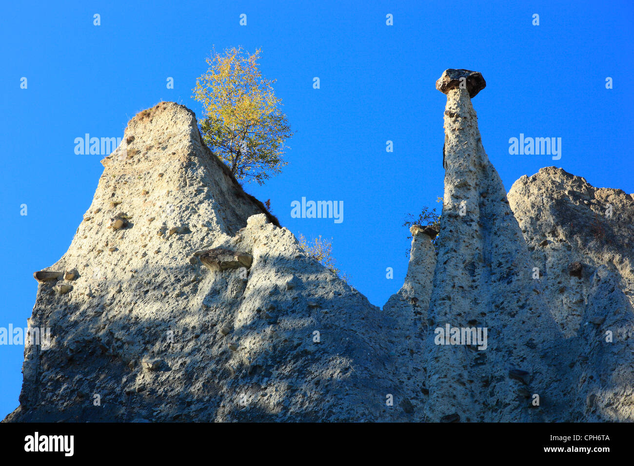 Benton, moraine, earth pyramid, earth pyramids, Eringer valley, erosion ...