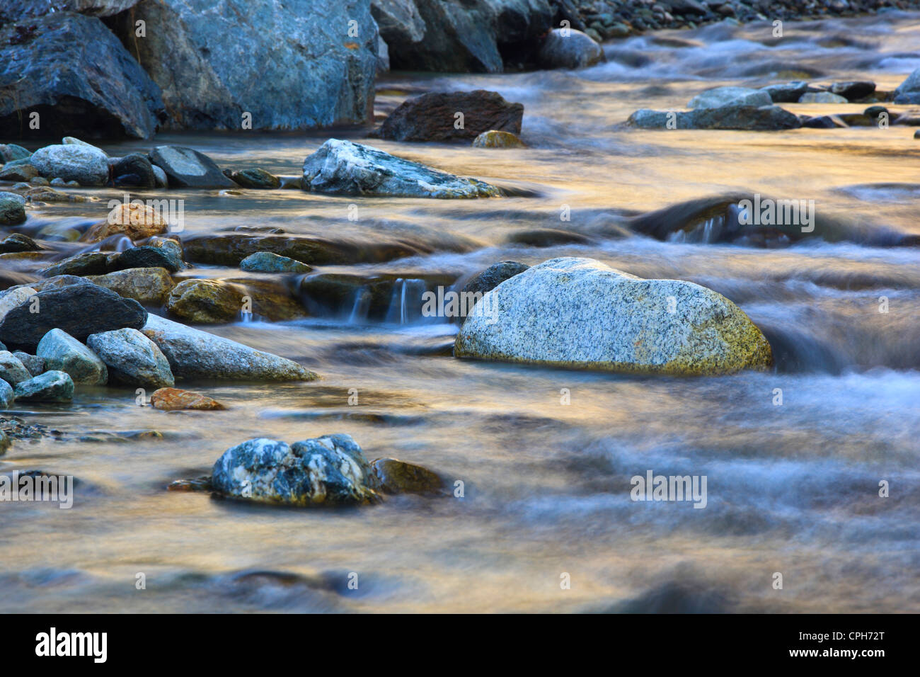 Bach, flow, movement, colours, river, riverbed, river run, autumn ...