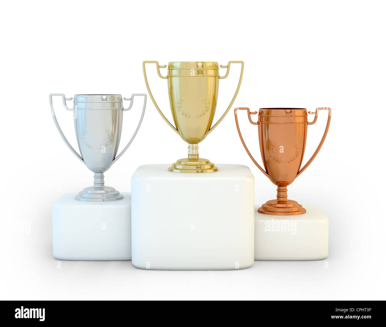 Sports podium for the first, second and third place Stock Photo - Alamy