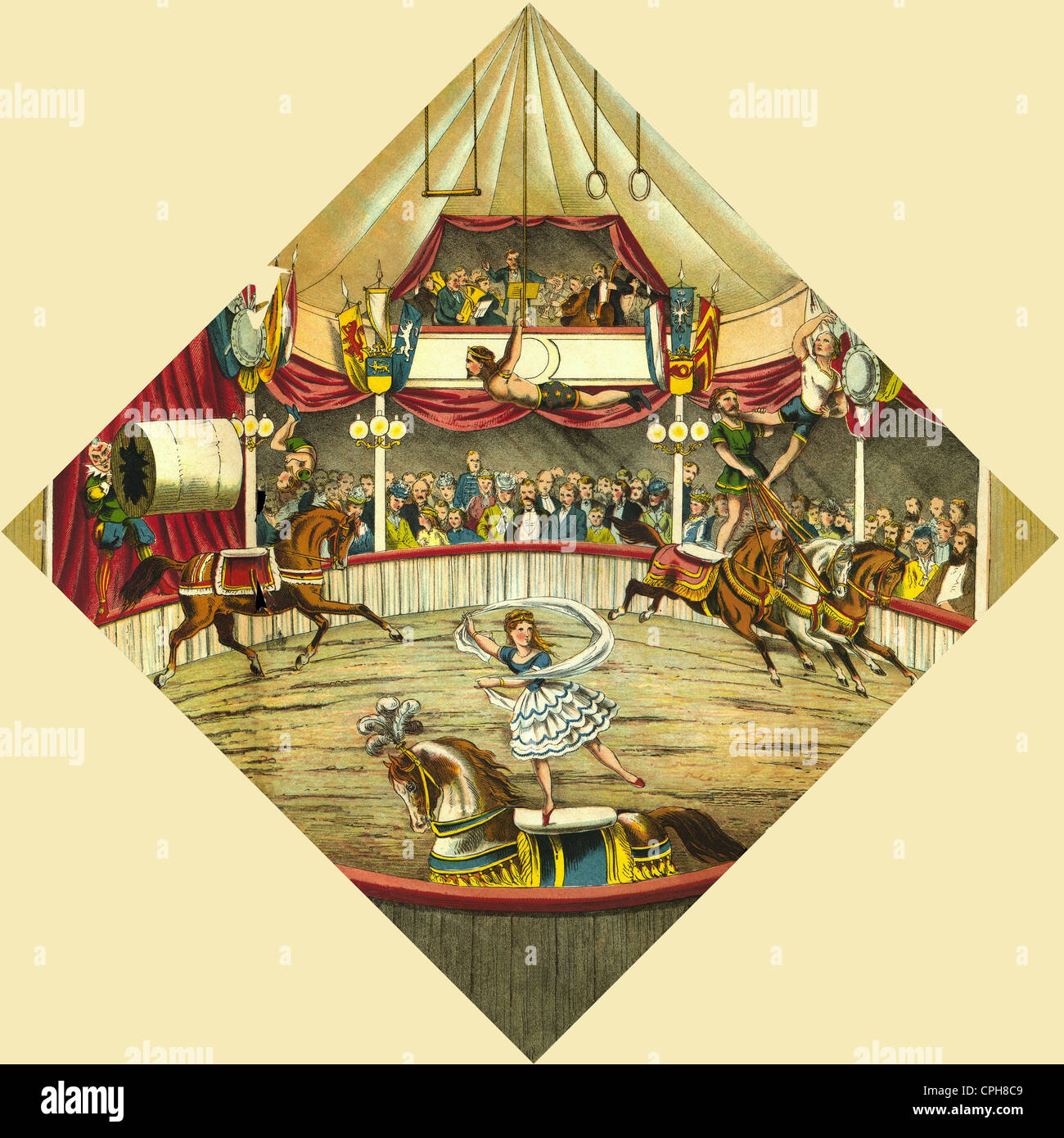 circus, circus performance of the famous circus Willem Carre, artist in ...