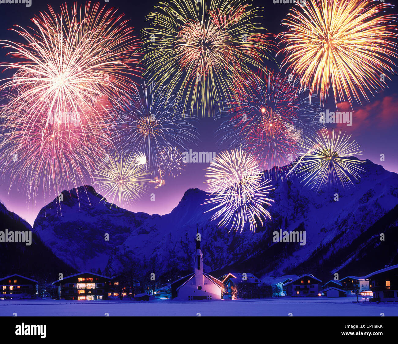 Austria, Europe, Tyrol, Achensee, winter, Pertisau am Achensee, New ...