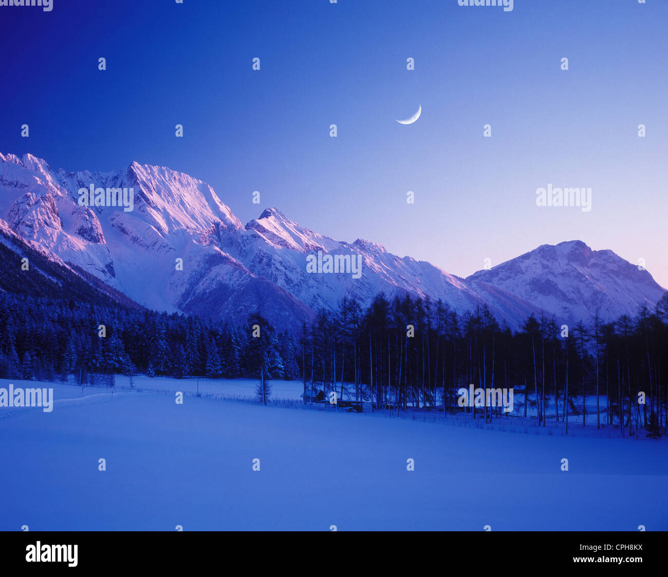 Obsteig with wetterstein hi-res stock photography and images - Alamy