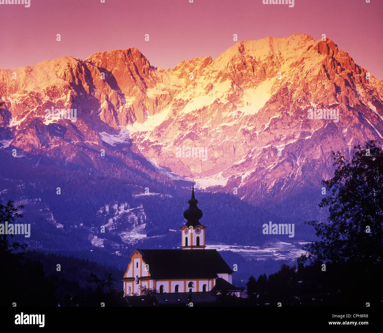 Austria, Europe, Tyrol, lowlands, Söll, scenery, Wilder Kaiser, Kaiser ...