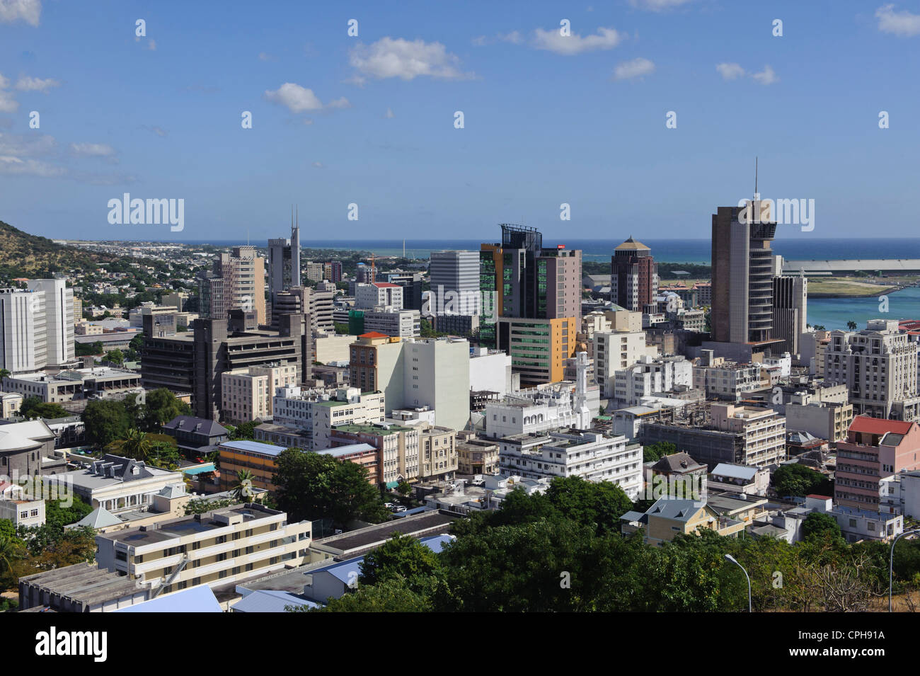 Maurice, Mauritius, Africa, Indian ocean, Port Louis, capital, building ...