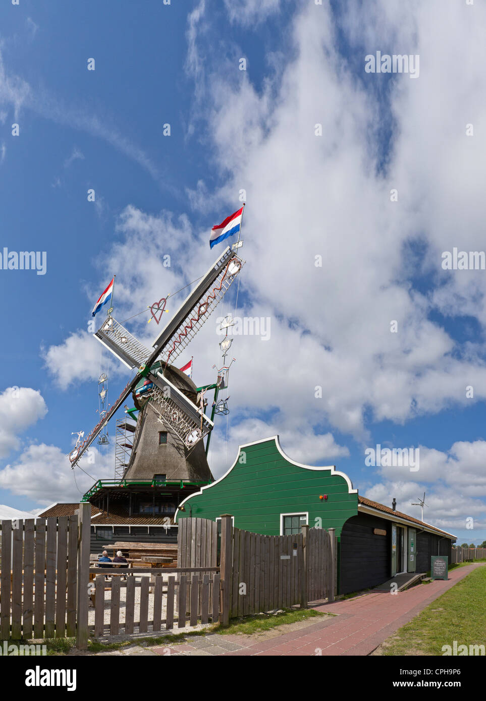 Windmill with clouds hi-res stock photography and images - Alamy