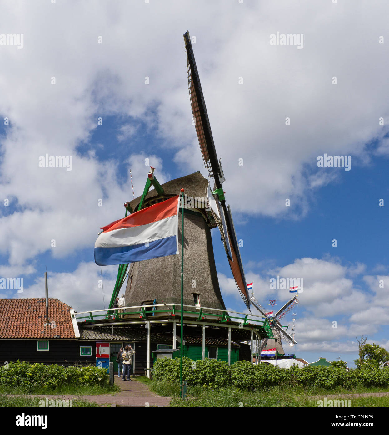 Holland Windmill Netherlands Flag High Resolution Stock Photography and ...