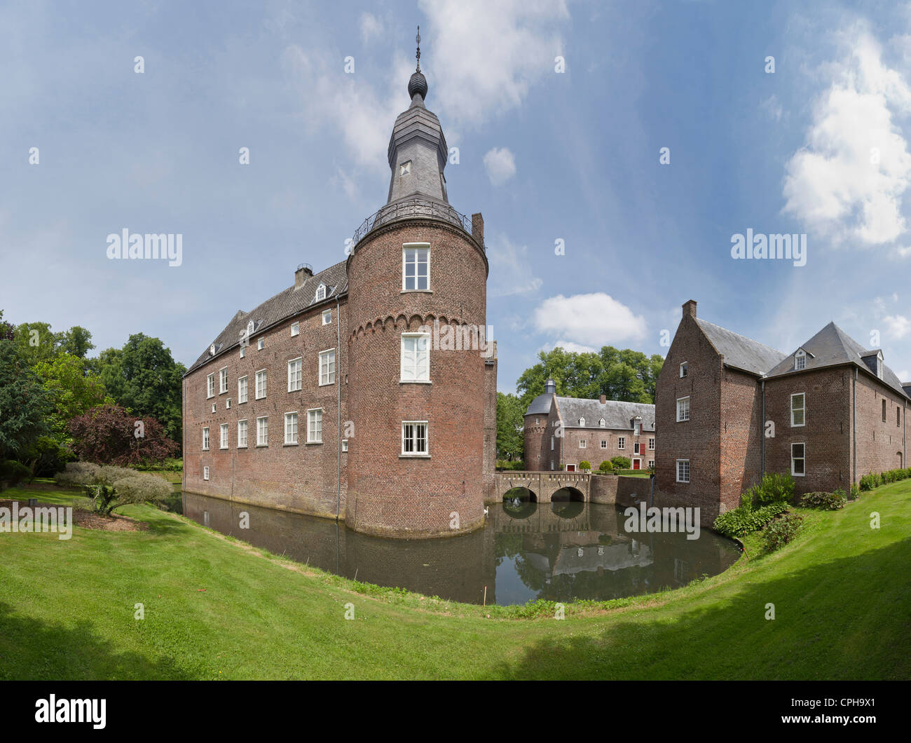 Netherlands, Holland, Europe, Well, castle, water, summer, Well castle ...