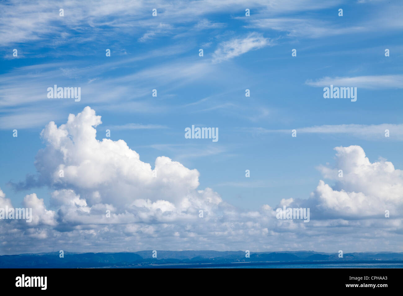 Suggestive view of open sky and landscape horizon Stock Photo - Alamy