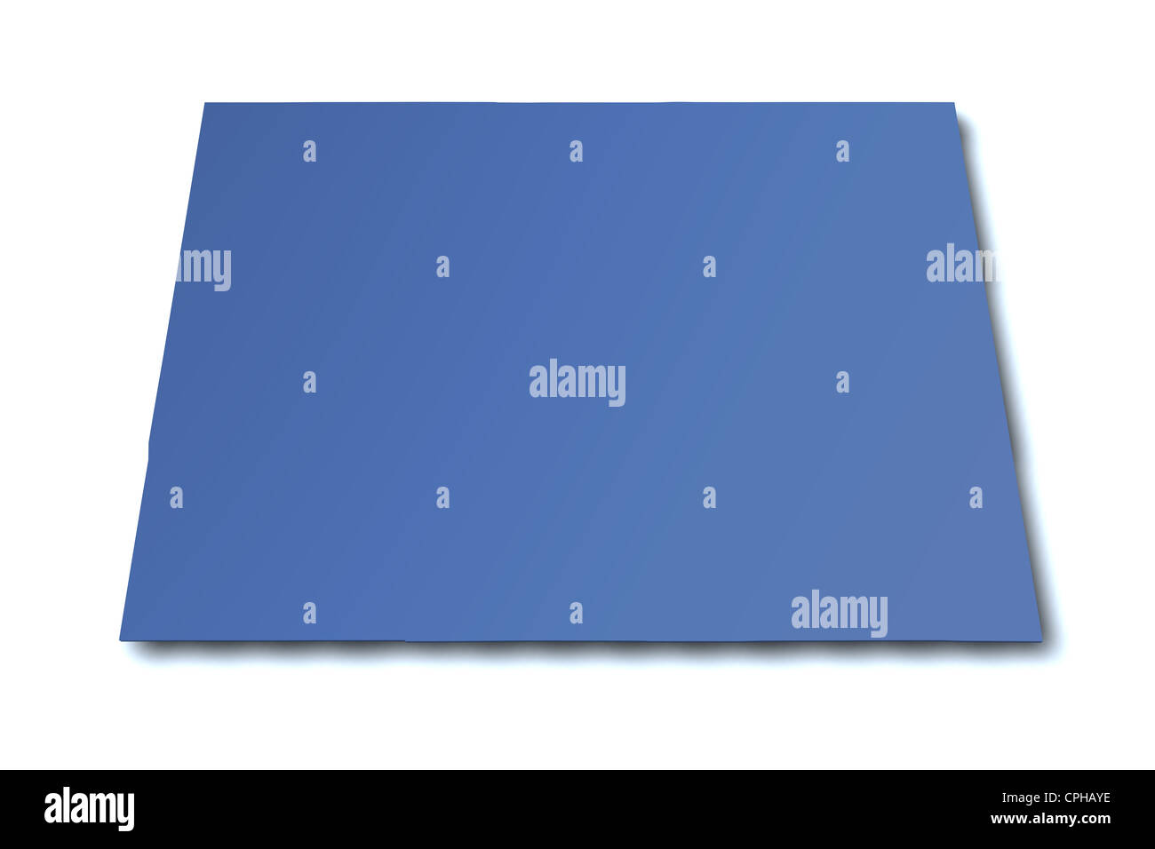 3d rendered map of the state of Colorado - USA Stock Photo - Alamy