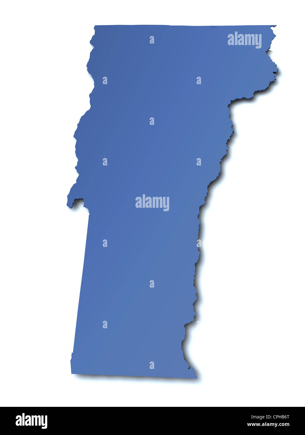 Vermont state map hi-res stock photography and images - Alamy